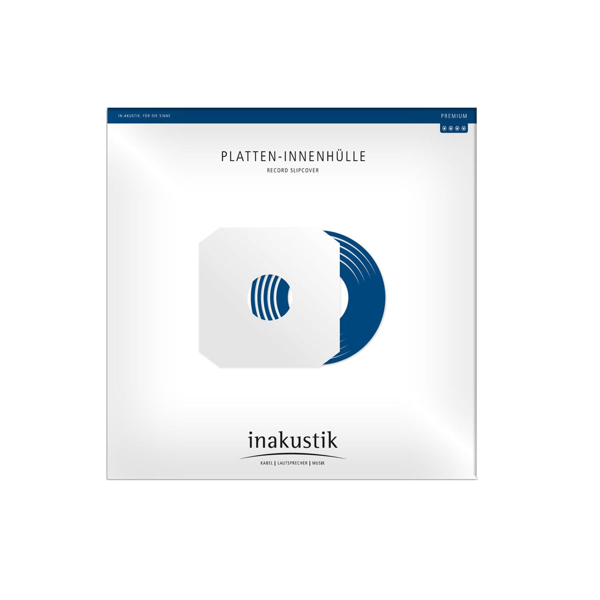 Inakustik - Record Slip Cover ‐ 12" Antistatic HDPE LP inner sleeve ...